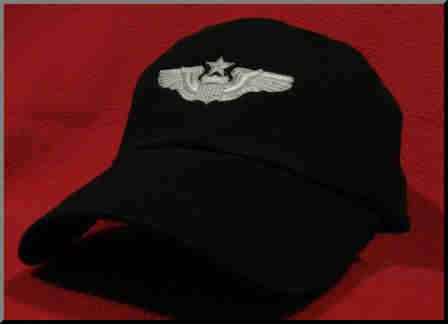 Air Force Pilot wings ball caps, hats by Pilot Ball Caps